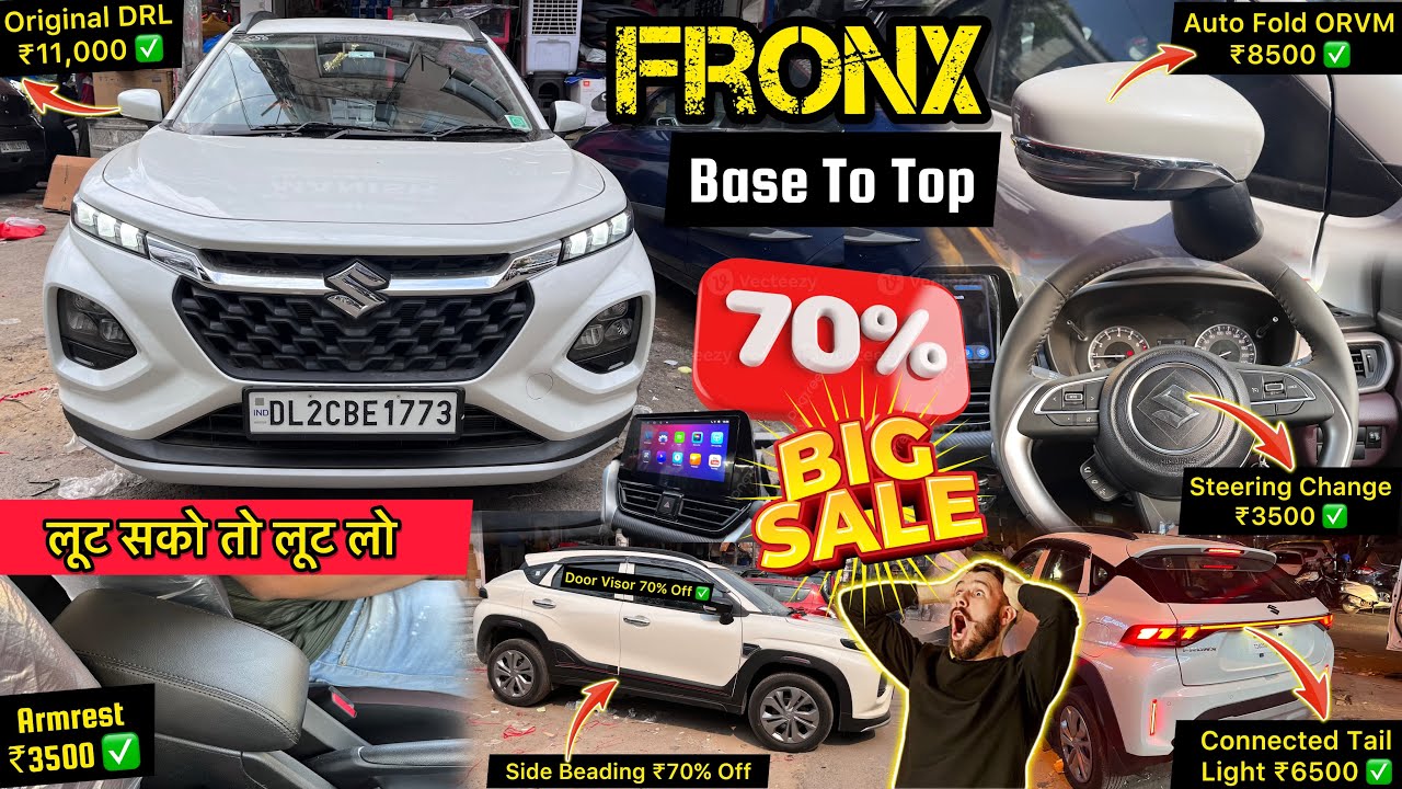 Bumper Sale On Fronx Modification 🔥 Fronx Sigma Base to Top Modified ...