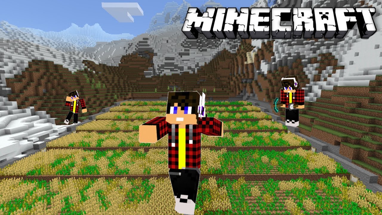 I made a ultra giant pro Max Automatic wheat farm| Minecraft survival ...