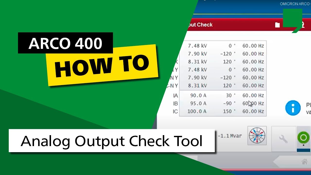 ARCO Control Tutorial – Analog Output Check Tool - YouTube