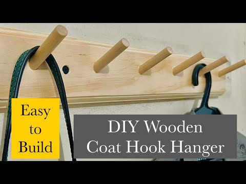 DIY Wooden Coat Hanger - YouTube