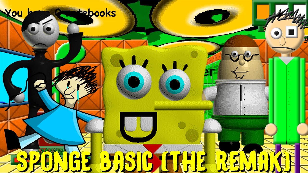 Sponge basic (the remake) - Baldi's Basics Mod - YouTube