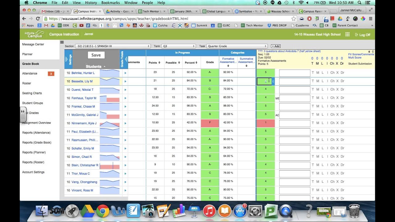 Flagging an Assignment in Infinite Campus - YouTube