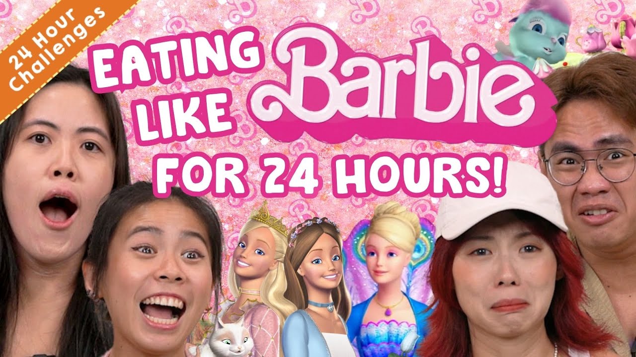We Eat Like Barbie For 24 Hours! | 24 Hour Challenges | EP 12 - YouTube