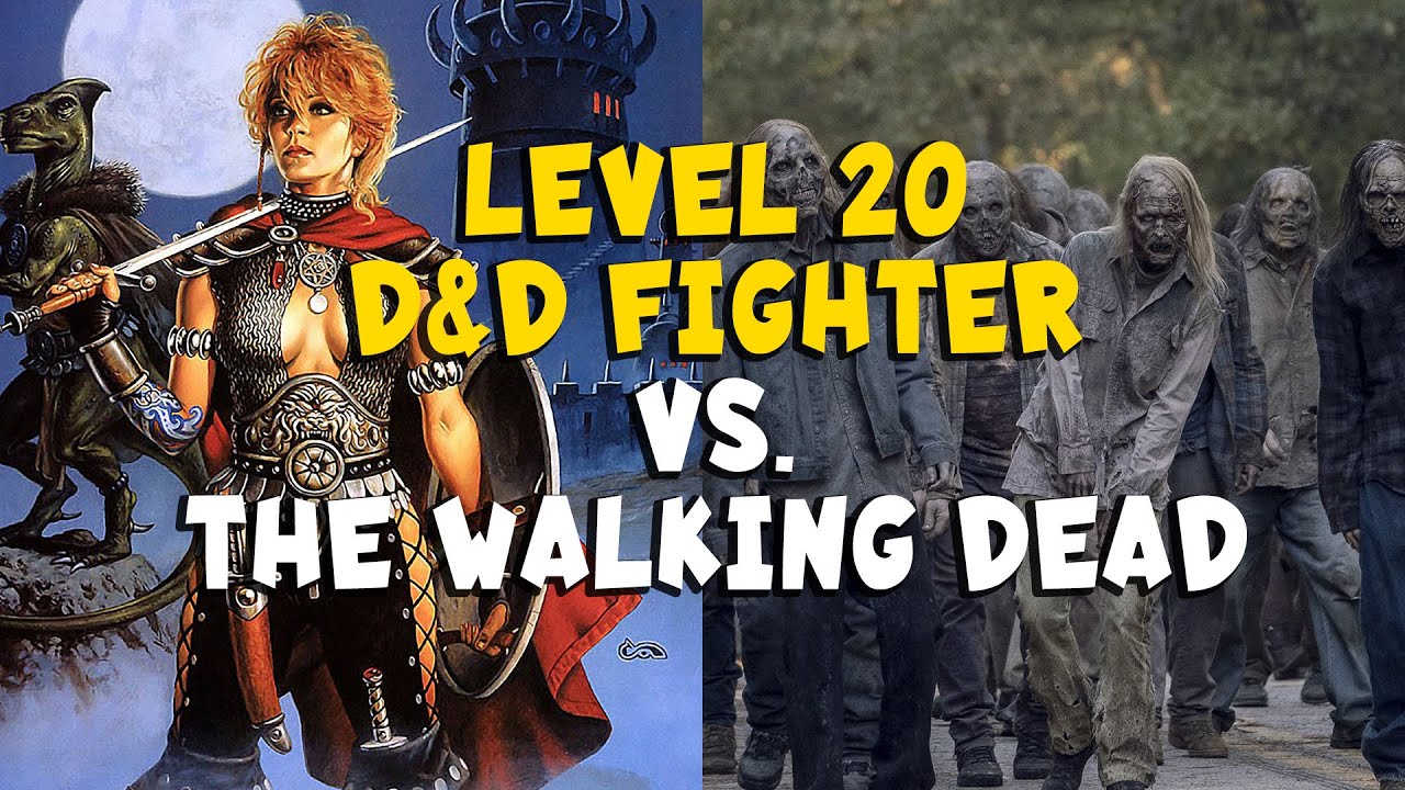 Level 20 D&D Fighter VS. the Walking Dead Horde - YouTube