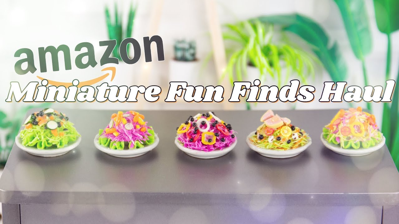 Amazon Miniature Fun Finds Haul | Bunnies | Sofa| Desk & More - YouTube