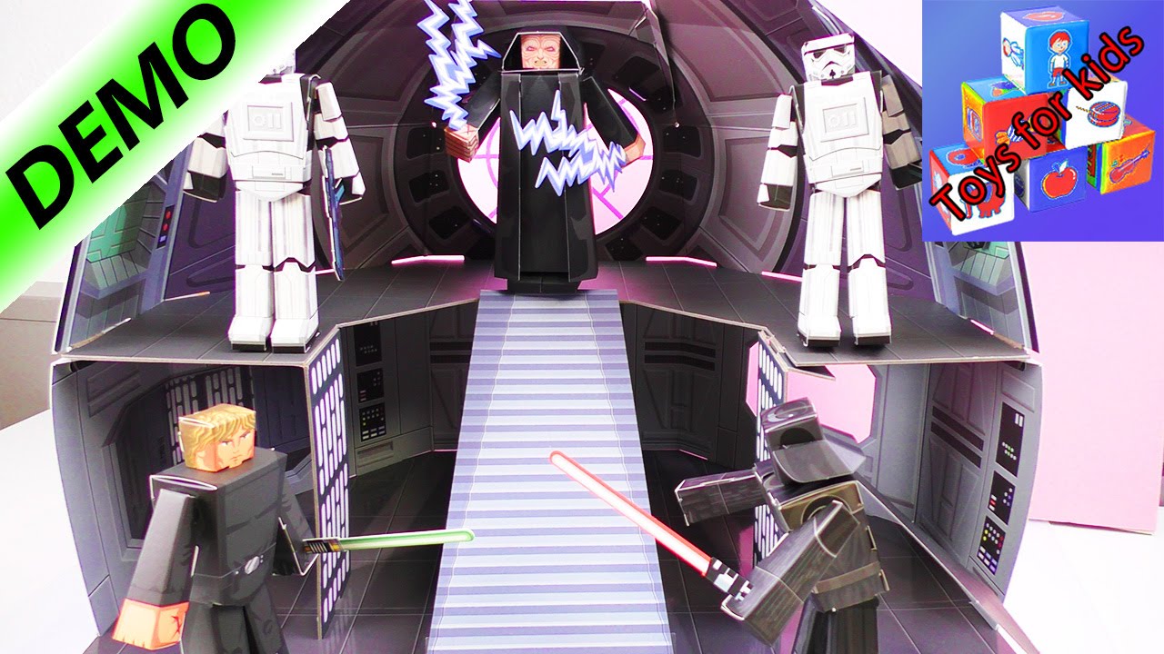 Star Wars Death Star Paper Craft - YouTube