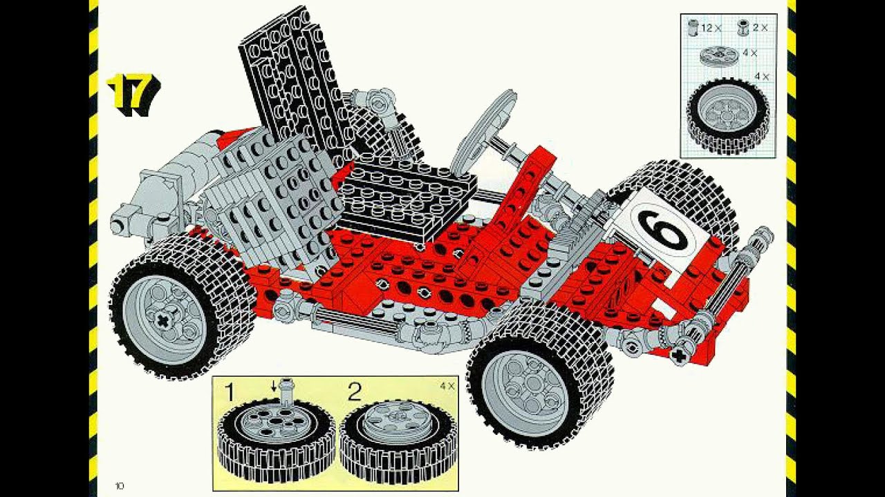 LEGO Technic 8842, Go-Kart - building instructions - YouTube
