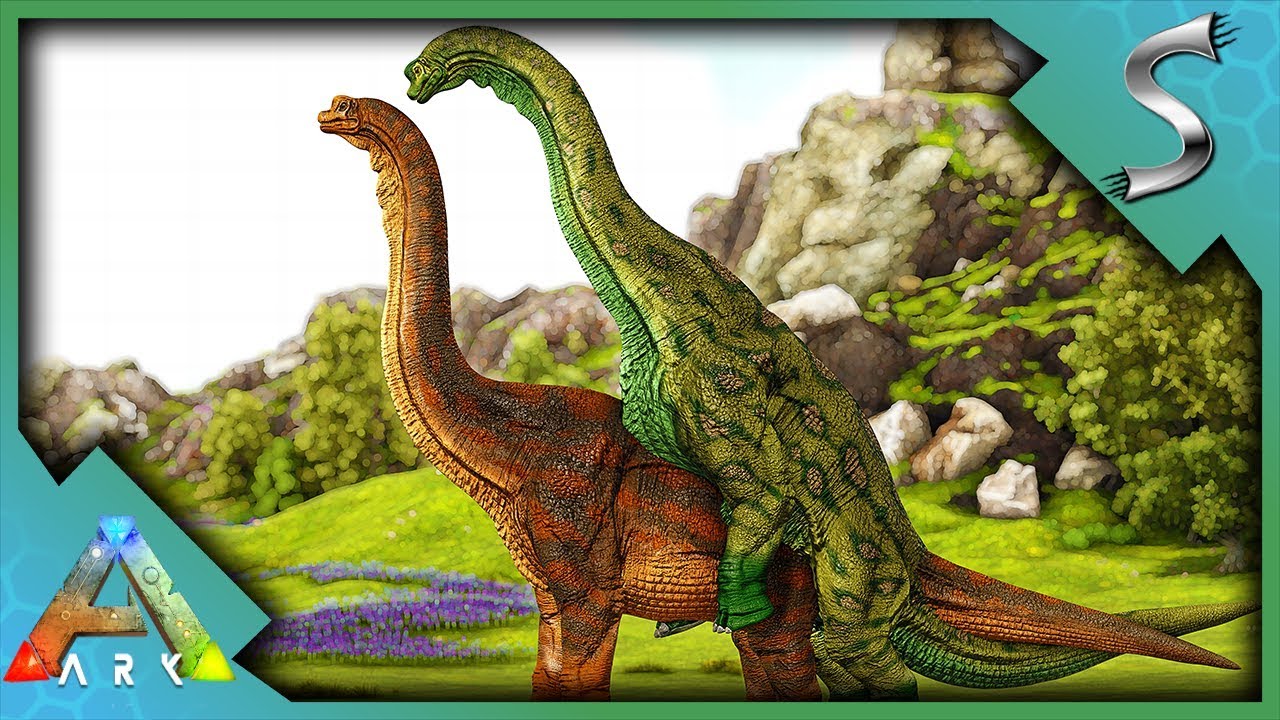 BREAKING A TITANOSAURS BACK WITH MY BRACHIOSAURUS! - Ark: Survival ...