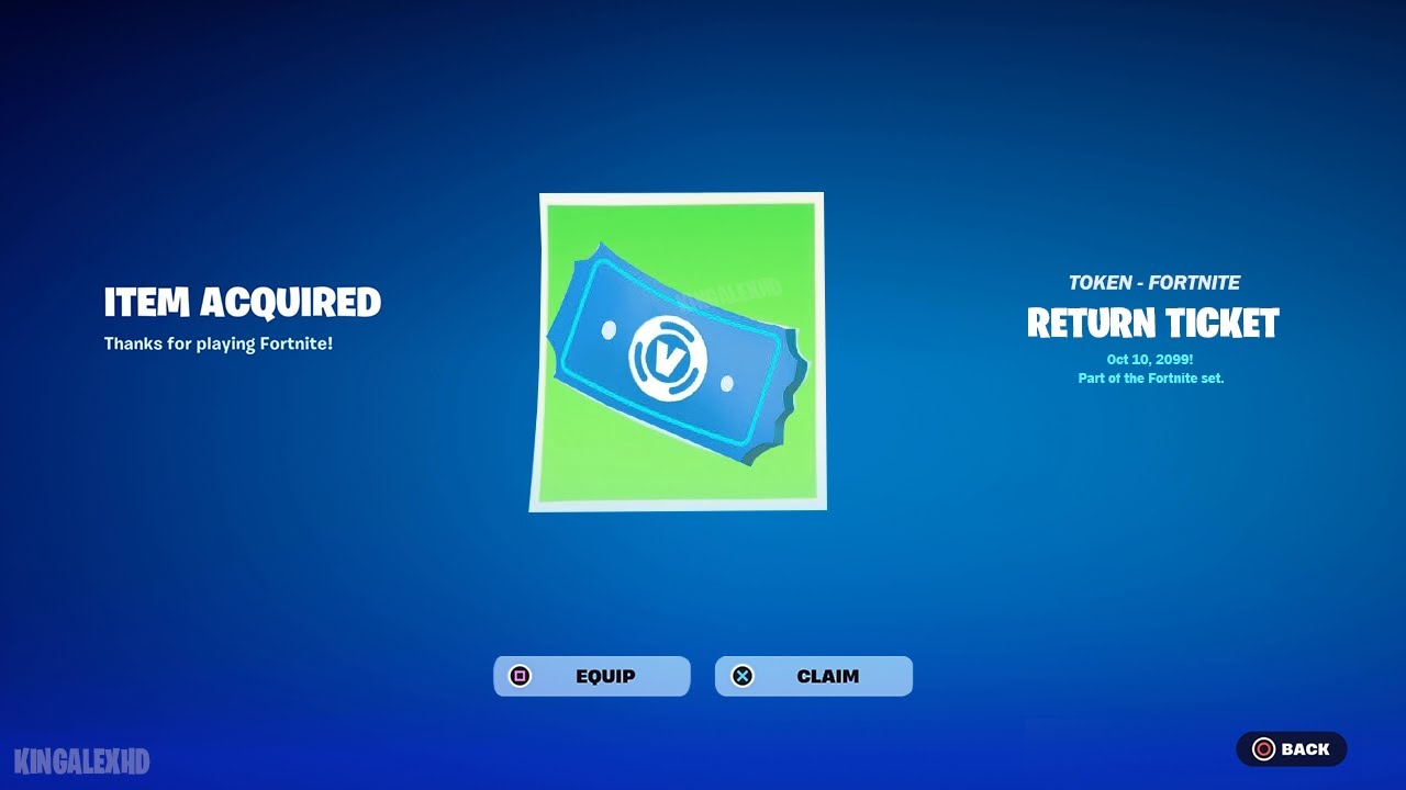 FORTNITE IS GIVING EVERYONE FREE RETURN / REFUNDS TICKET IN FORTNITE ...