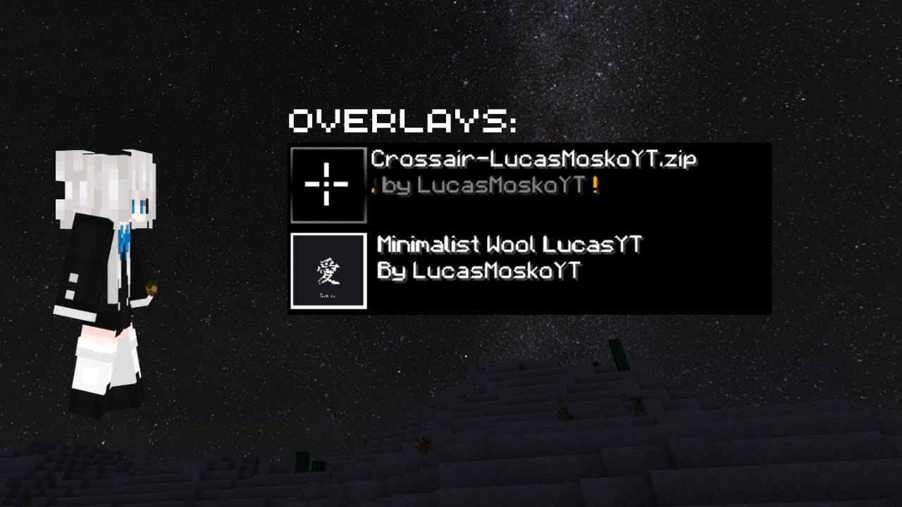 Overlay De Lã minimalista e Mira Para Bedwars/PVP #minecraft #mushmc # ...