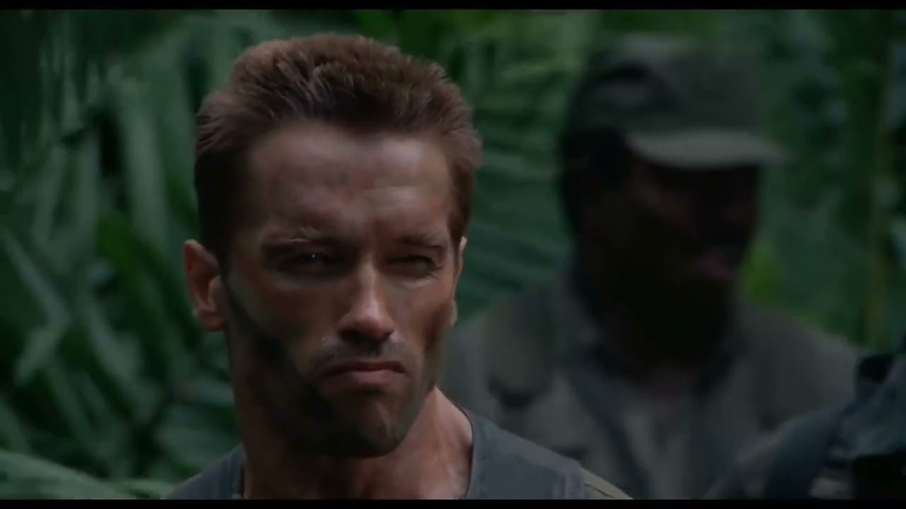 Predator 1 "CONTACT!" - shooting scene, but faster and more intense ...