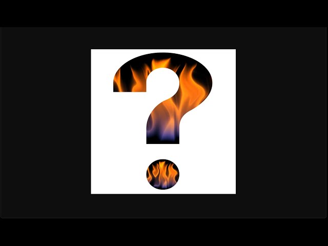 Animated Flame Question Mark