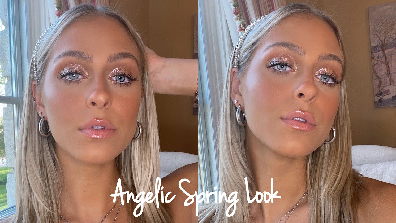 ANGELIC SPRING MAKEUP LOOK👼🏼 - YouTube