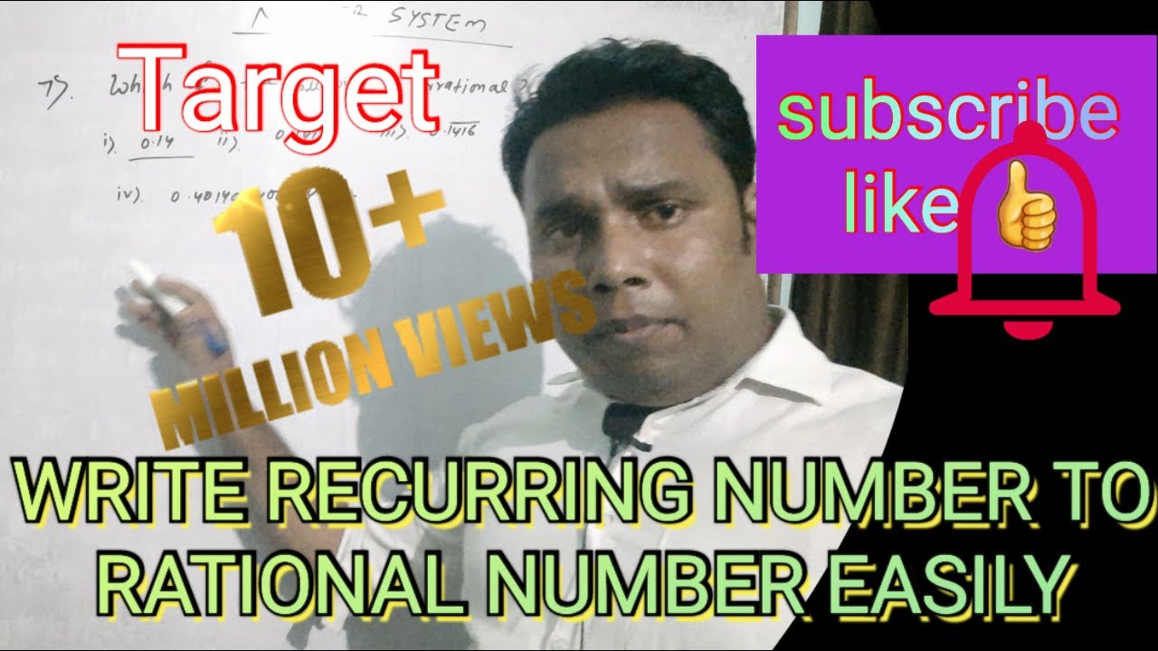 non terminating recurring number # rational number /class 9th important ...