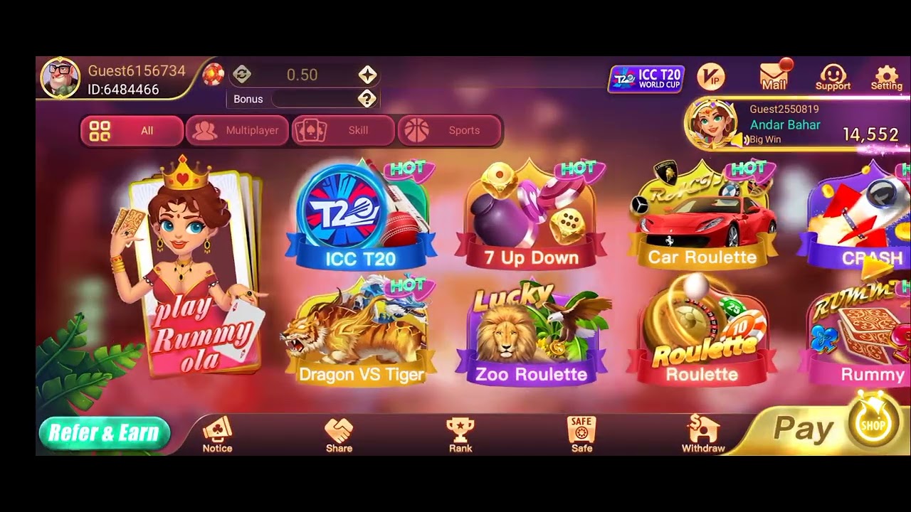 Rummy ola vip bonus - YouTube