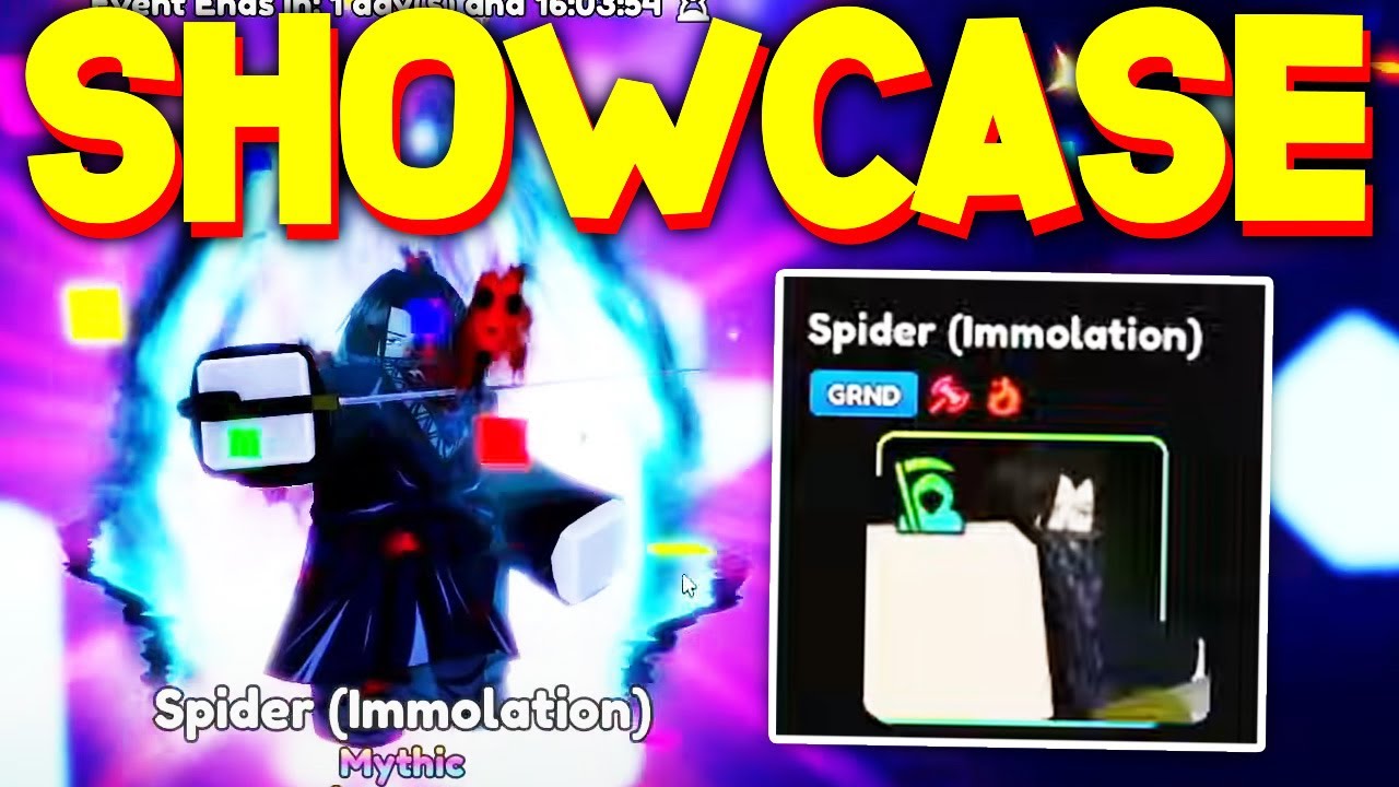 How To GET EVOLVED FEITAN/SPIDER IMMOLATION & SHOWCASE in ANIME ...