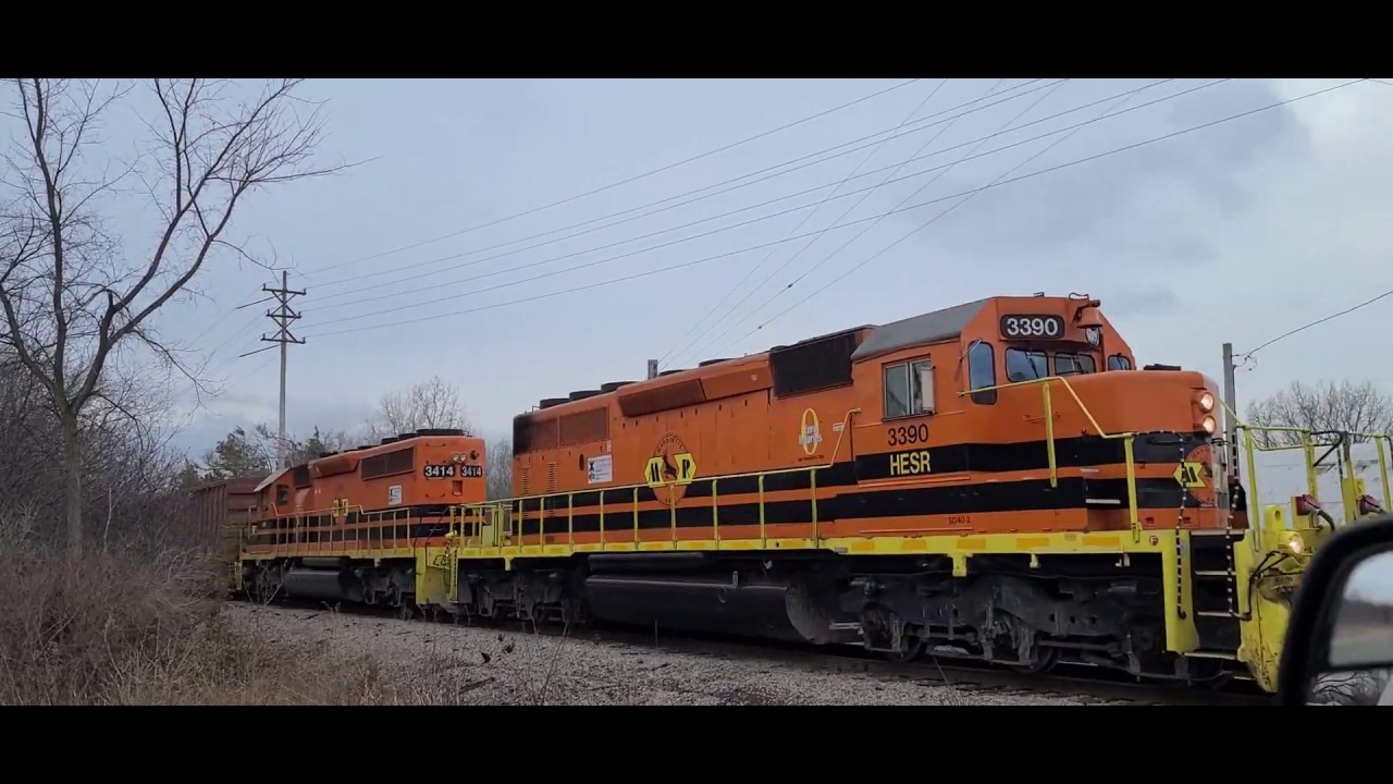 MQT 3390 & HESR 3414 Arrives to Saginaw - YouTube