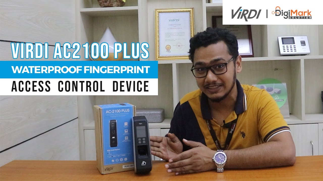 Virdi AC2100 Plus waterproof fingerprint access control device | Digi ...