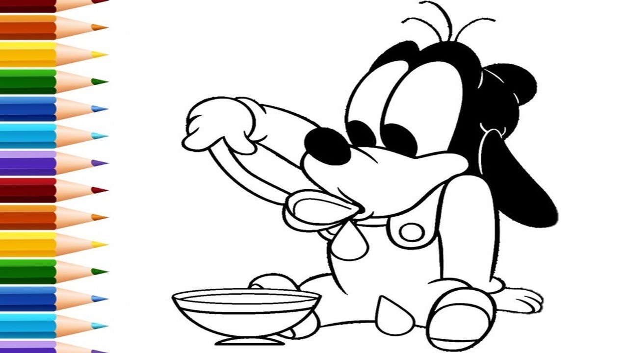 🔴How to draw a GOOFY BABY EASY |Comment dessiner BÉBÉ GOOFY | Como ...