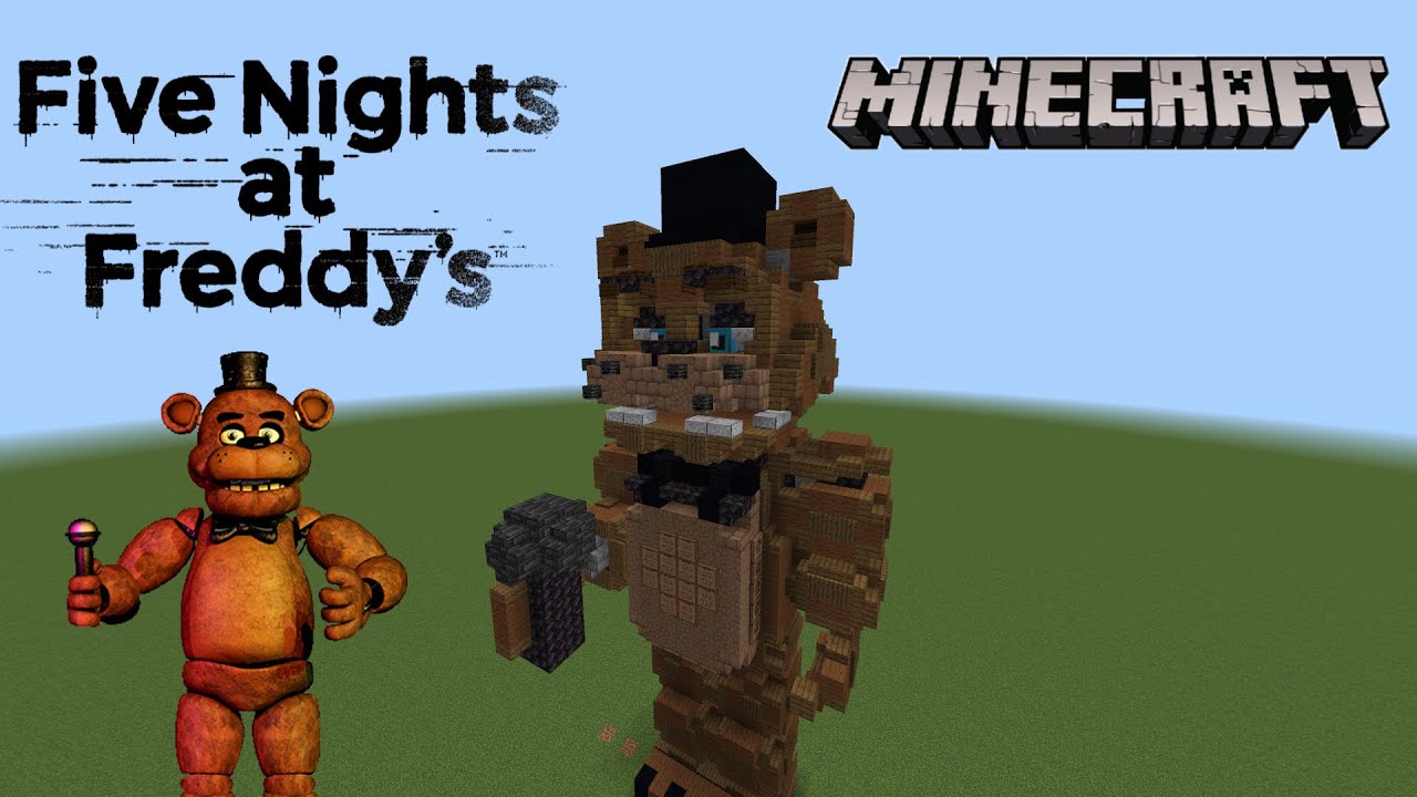 Freddy Fazbear V2 | Minecraft Statue Tutorial | Five Nights At Freddy’s ...