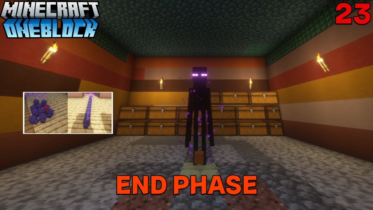 Completing End Phase In Minecraft One Block Is So Easy - YouTube