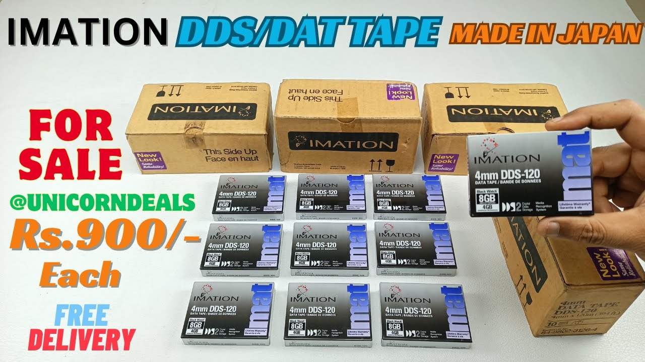 IMATION Data/DAT (Digital Audio Tape) for Sale sealed pack Rs.900/- Each - YouTube