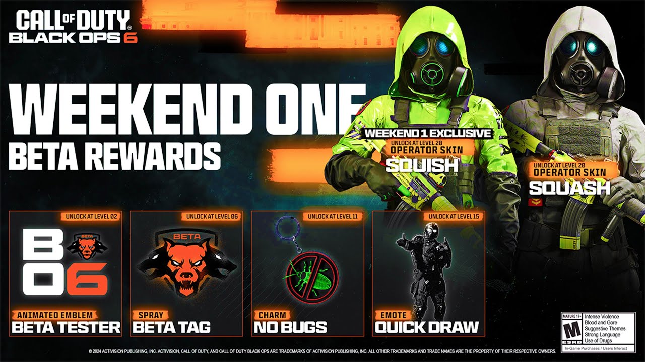 BLACK OPS 6 BETA REWARDS WEEK 1 & EARLY GRAPHICS LOOK! - YouTube