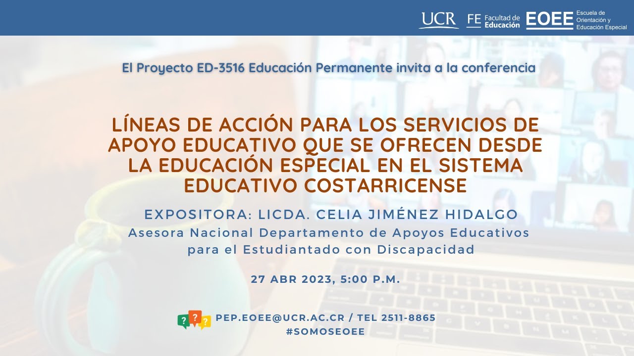 Conferencia: Líneas de Acción para los Servicios de Apoyo Educativo. - YouTube
