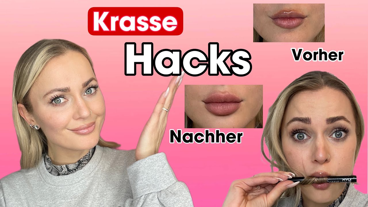 KRASSE BEAUTY HACKS im LIVE TEST - Locken durch pusten !? I Mrsbibii ...