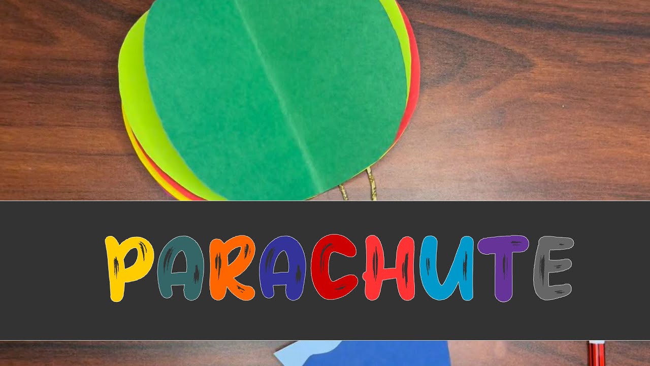 How to make Parachute with Paper | Rubber Pencil - YouTube
