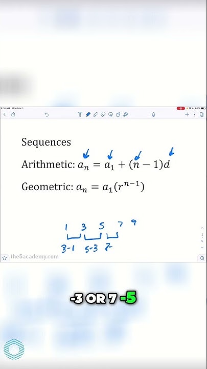 Ace Arithmetic & Geometric Sequences - YouTube