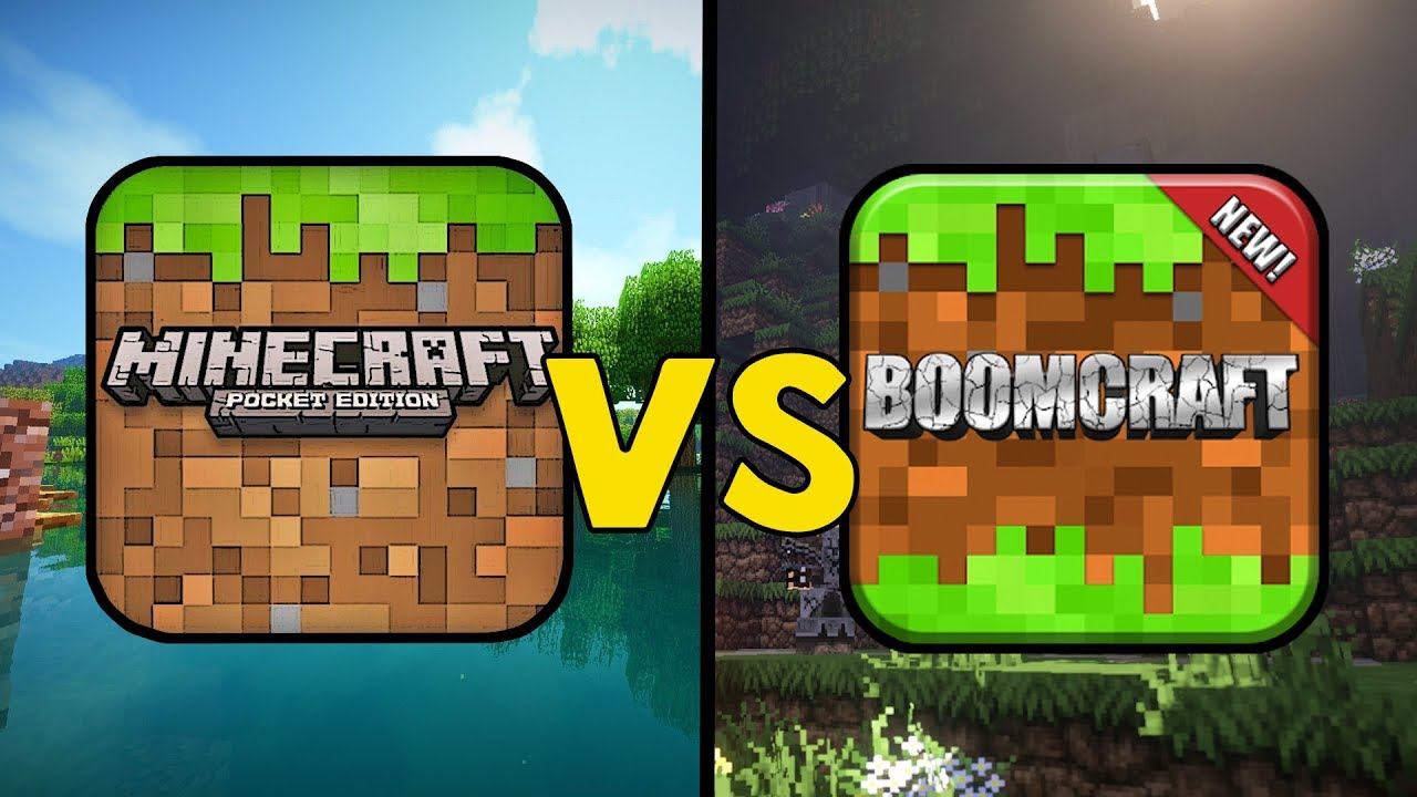 MINECRAFT POCKET EDITION VS BOOMCRAFT | MCPE ПРОТИВ BOOMCRAFT - YouTube