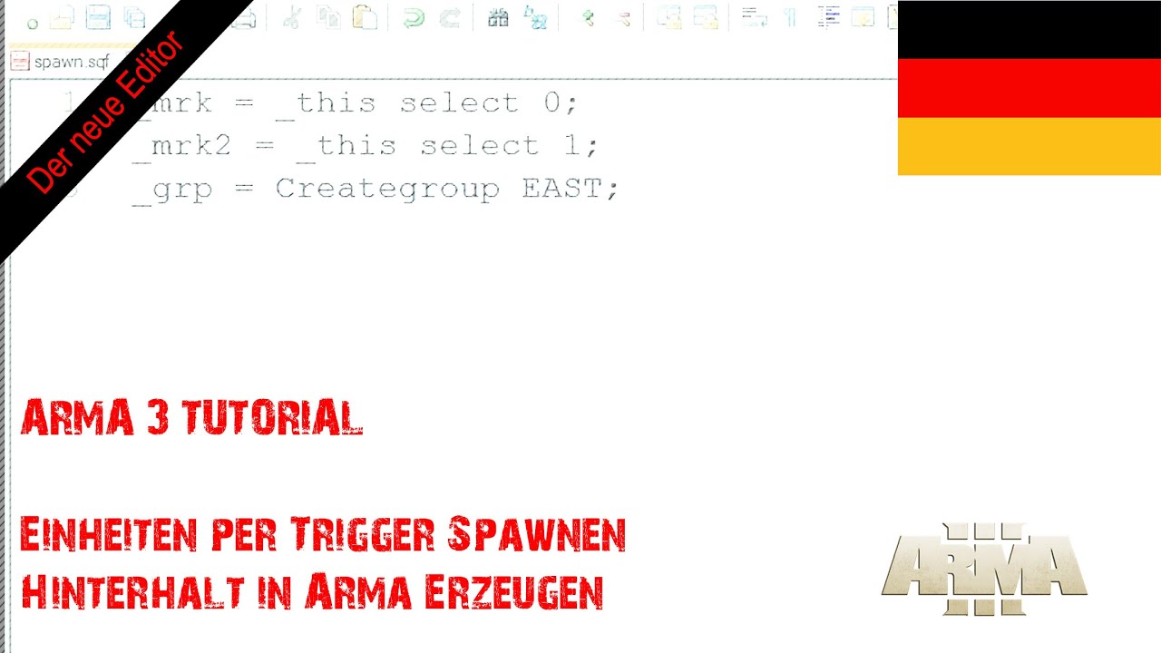 [RPGX] Arma 3 3D Eden Editor Tutorial #30 - Einheiten per Trigger Spawnen [GERMAN] - YouTube
