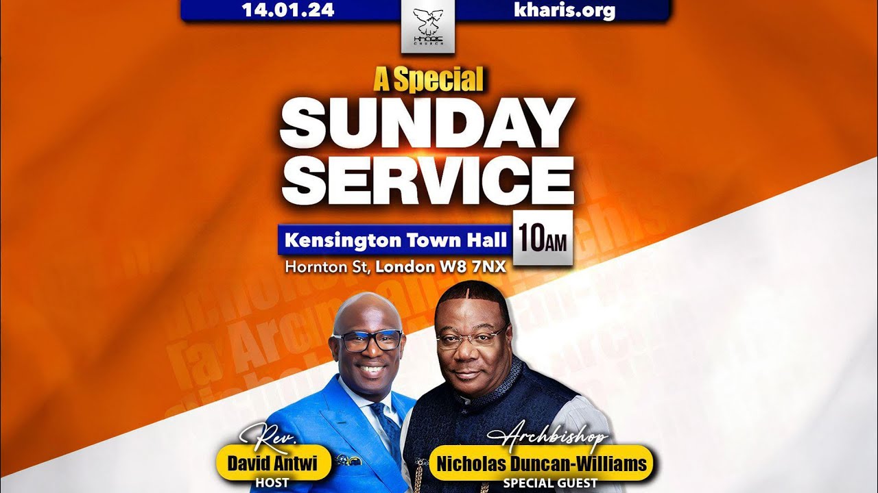 ARCHBISHOP DUNCAN-WILLIAMS SPEAKS AT THE KHARIS CHURCH IN LONDON - YouTube