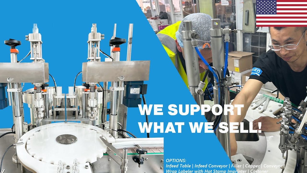 THE NEWEST- VIRO TC30 DOUBLE ENGINE CAPPING MACHINE - YouTube