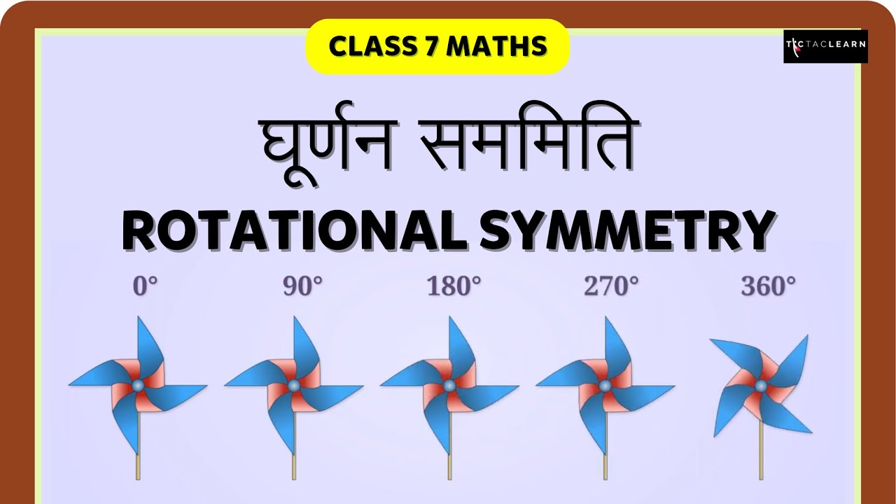 घूर्णन सममिति | Rotational Symmetry | Part 1/3 | Class 7 Maths ...