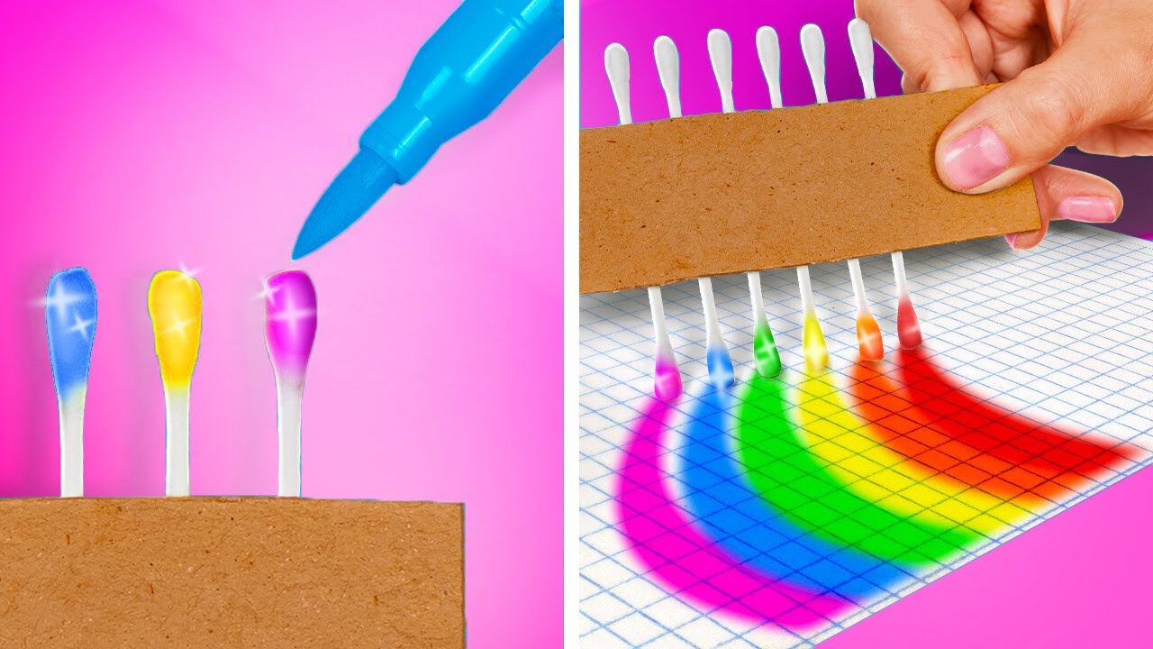 🎨 Trucuri artistice cool și DIY-uri creative! Sfaturi pentru pictură pe ...