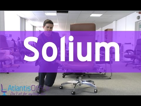 Solium Top-Grain Leather Office Chair - AtlantisOffice.co.uk - YouTube