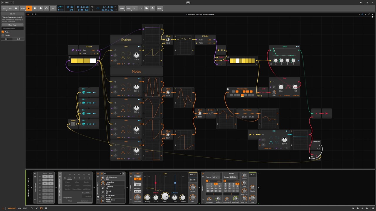 Generative-2020-02-24 - LFO Seq + Evolving Pads + Spitfire Originals - Bitwig #Gridnik #Ambient ...