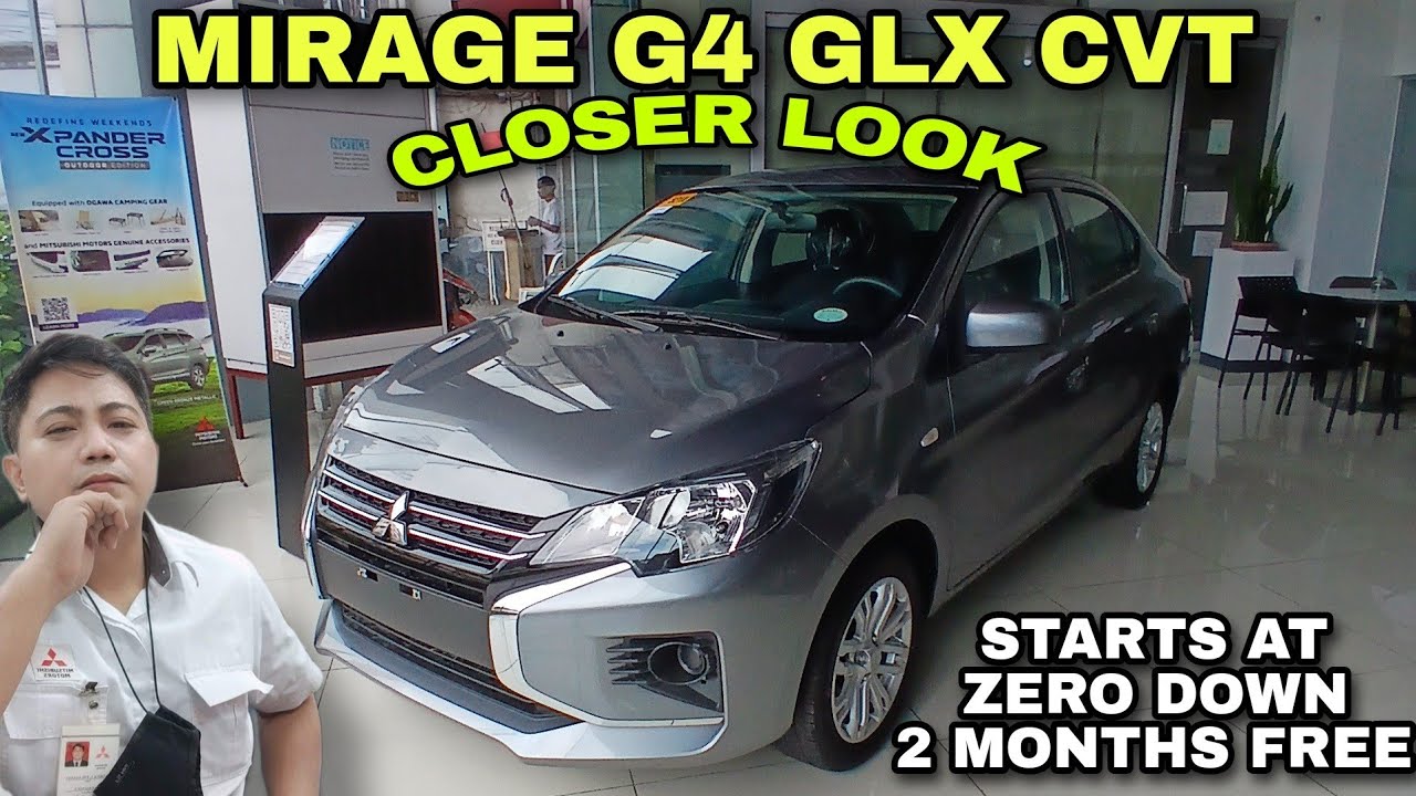 Mitsubishi Mirage G4 GLX 1.2L CVT starts at ZERO DOWN PAYMENT With ...