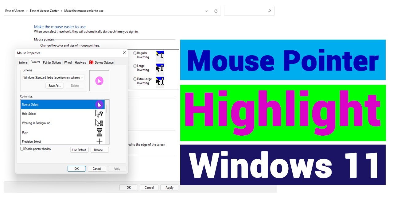 How To Highlight Mouse Pointer Windows 11 Step By Step YouTube how-to-highlight-mouse-pointer-windows-11-step-by-step-youtube