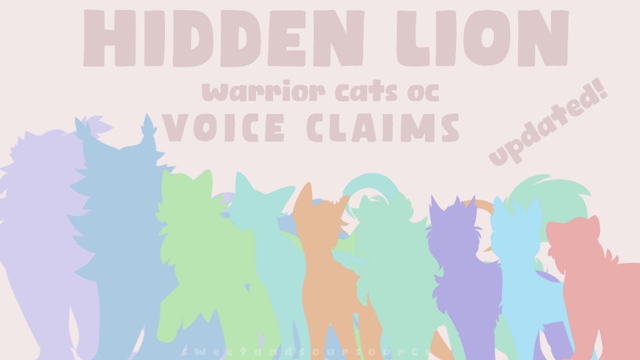 Warrior Cats OC Voice Claims (Updated!) - YouTube
