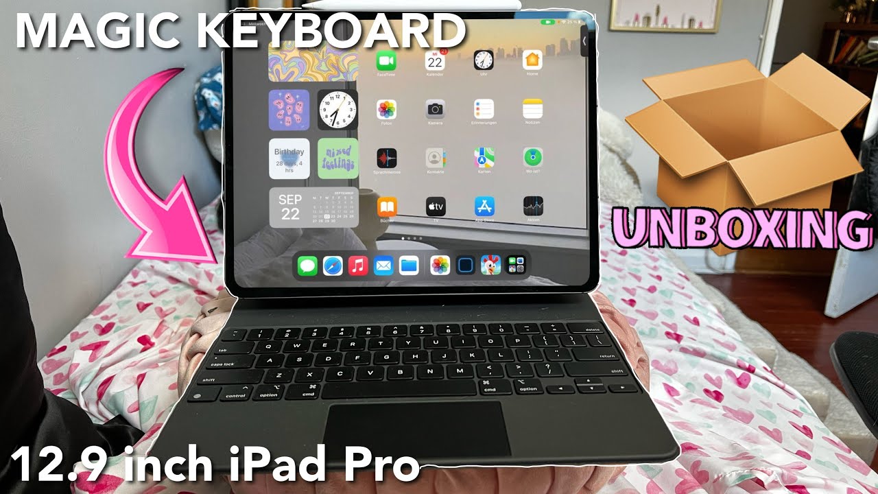 ipad pro 12.9 inch magic keyboard unboxing & review (apple accessories ...