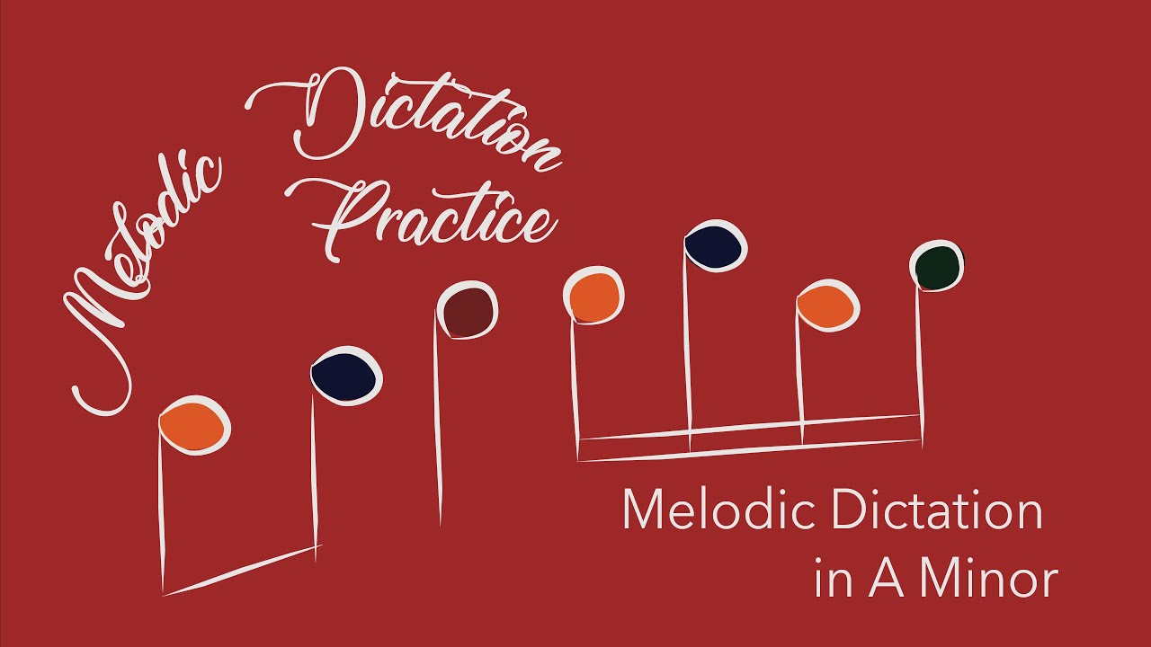 Melodic Dictation Practice Exercise in A Minor - YouTube