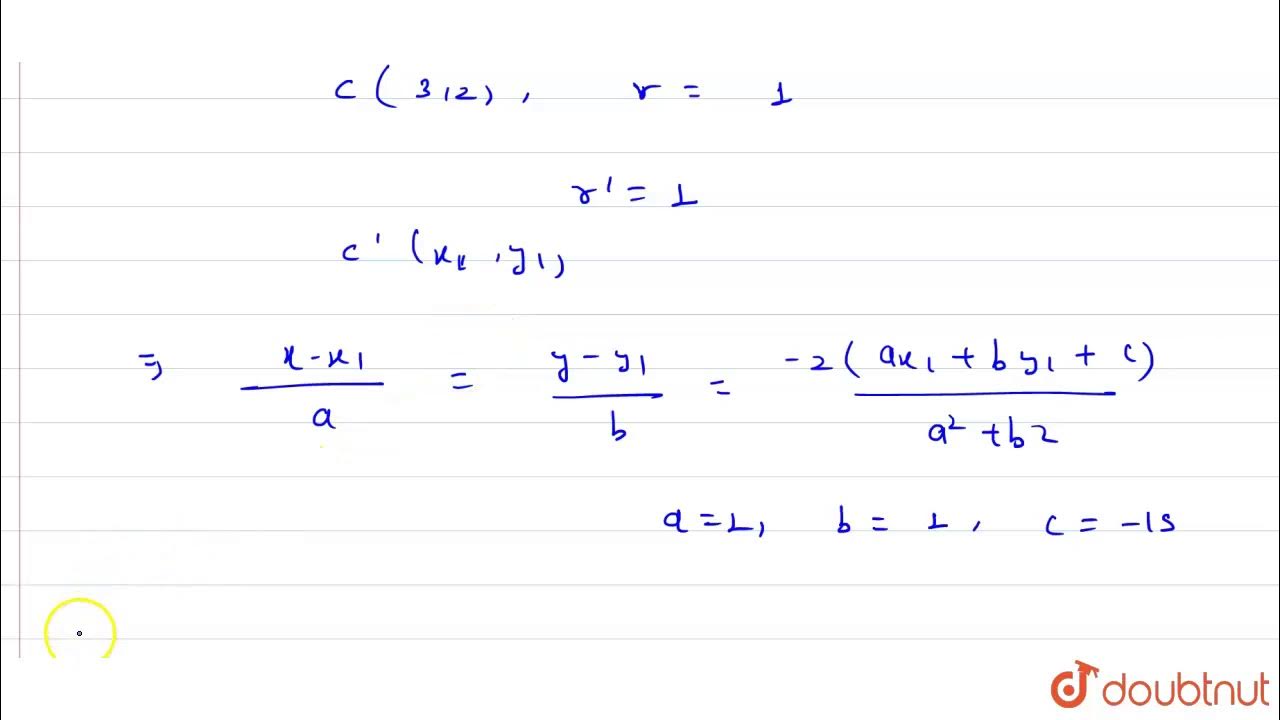 the-equation-of-the-image-of-the-circle-x-3-2-y-2-1-in-the