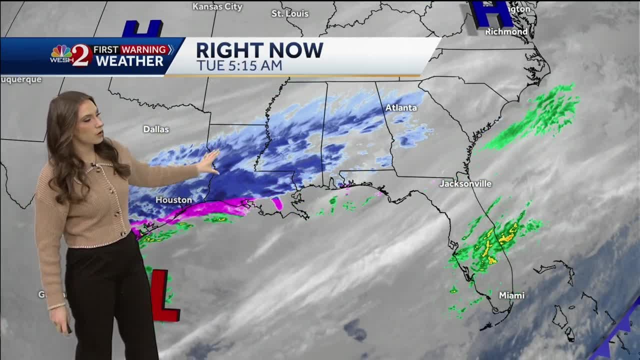 Wet and cold Tuesday morning with winter weather approaching - YouTube