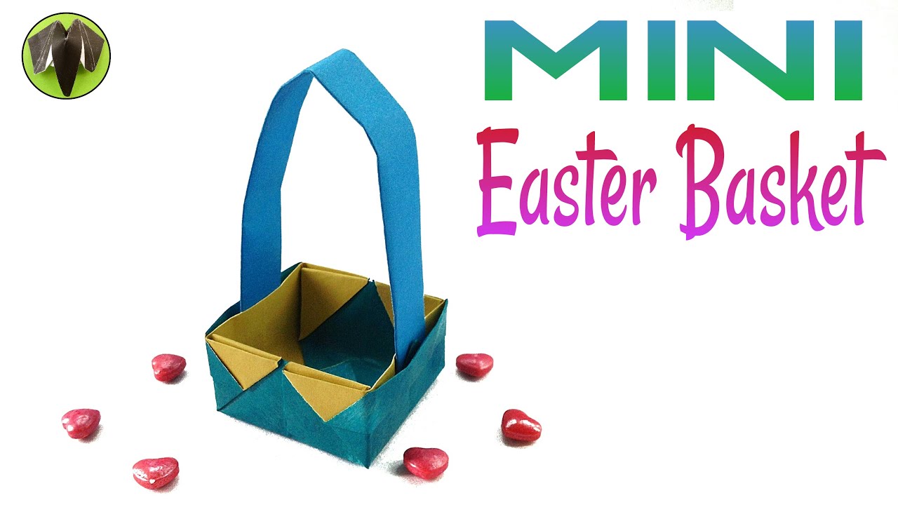 Mini Easter Basket- DIY | Handmade Tutorial by Paper Folds 🙏 💕 - YouTube