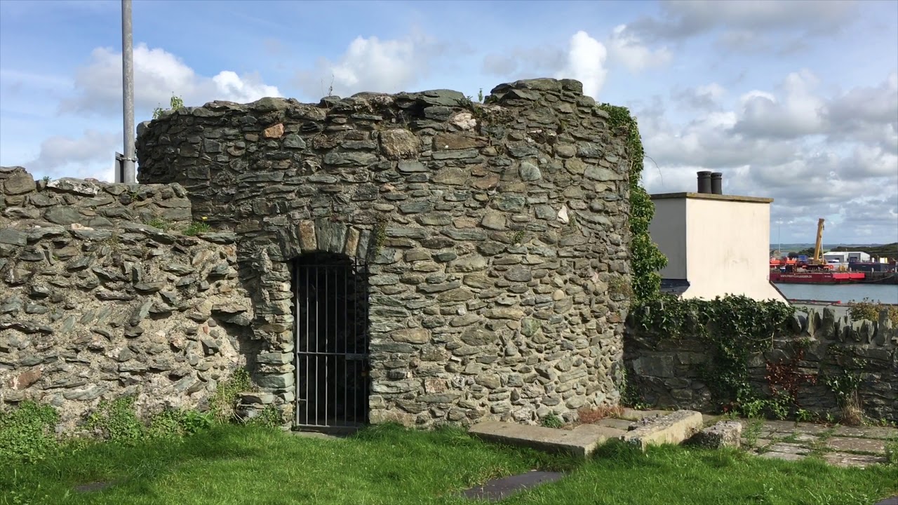 Holyhead Roman Fort on Anglesey close to the watch tower Caer Y Twr on ...