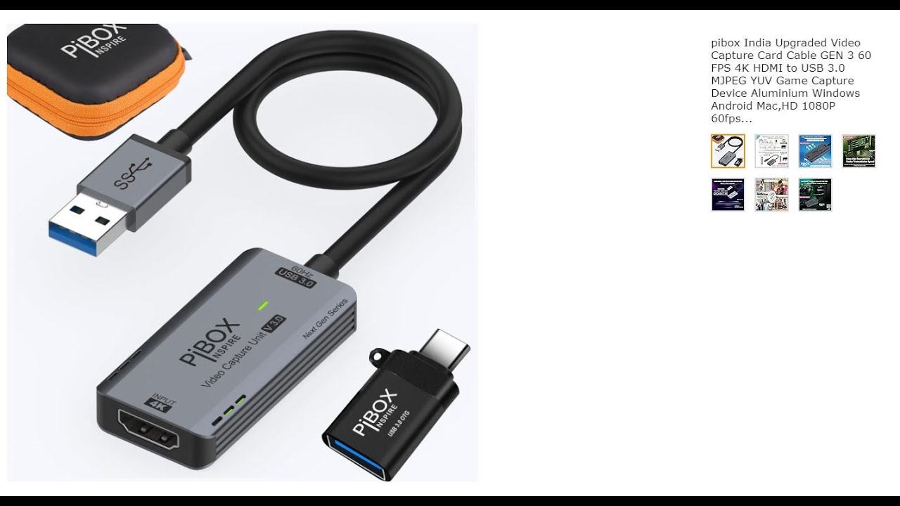PIBOX Capture Card, Cheap and best capture card for 1000/- only - YouTube