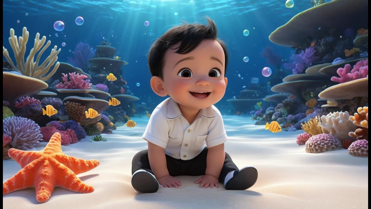 Little Starfish in the Ocean Song 🌊⭐ | Fun Sea Cartoon Song for Kids ...